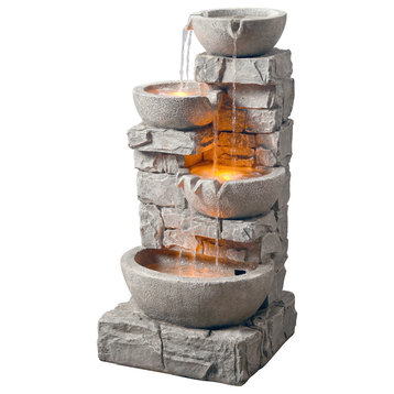 The 15 Best Rustic Outdoor Fountains and Ponds | Houzz
