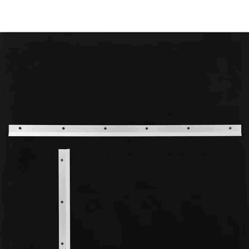 Apala Rectangle Silver Mirror with Black Outer Frame - Contemporary ...