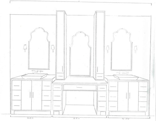 Bathroom cabinet design