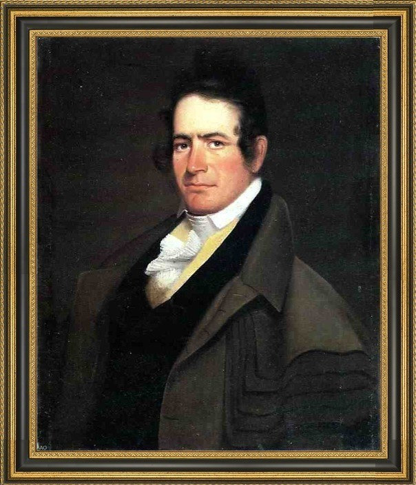 Chester Harding Major Benjamin O'Fallon Framed Premium Canvas Print, 20 ...