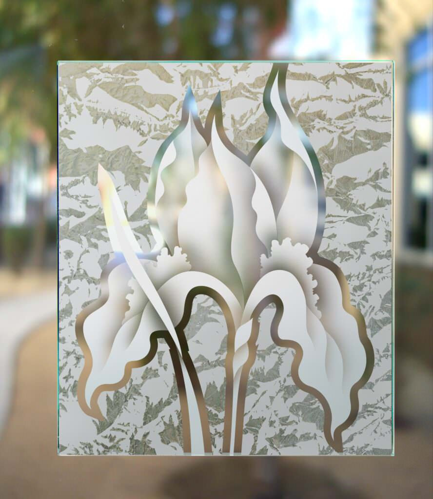 Front Doors - Barren Branches Frosted Glass Design - 30" x 80 ...