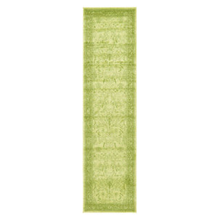 Rug Unique Loom La Jolla Light Green Runner 2' 7 x 10' 0 - Contemporary ...
