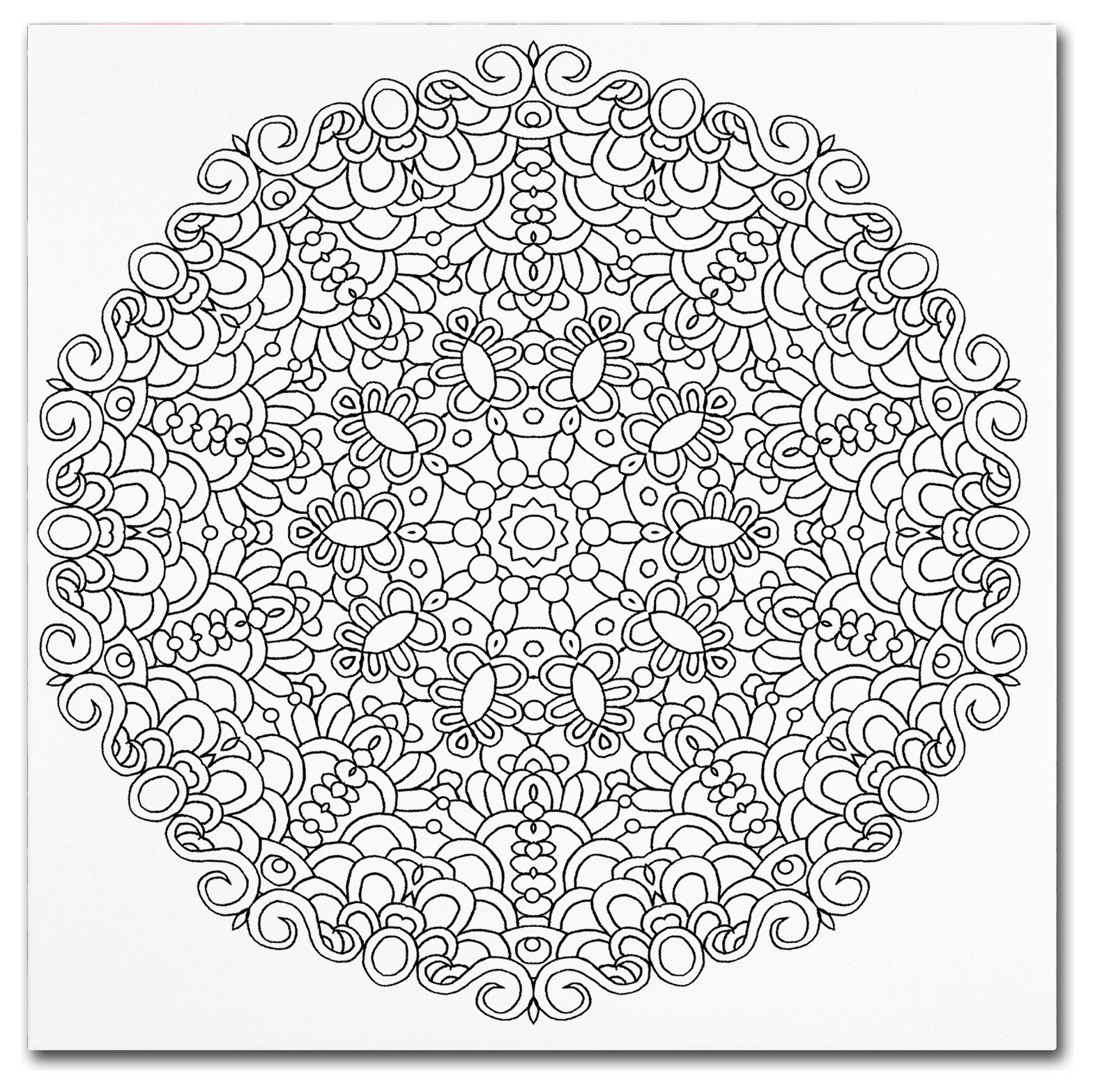Kathy G. Ahrens 'Mixed Coloring Book 20' Canvas Art, 35"x35 ...