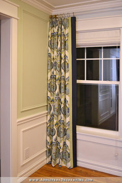 How to add a leading edge band to curtains side edge