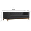 Gavin Gray Linen Sofa - Transitional - Sofas - by First of a Kind USA ...