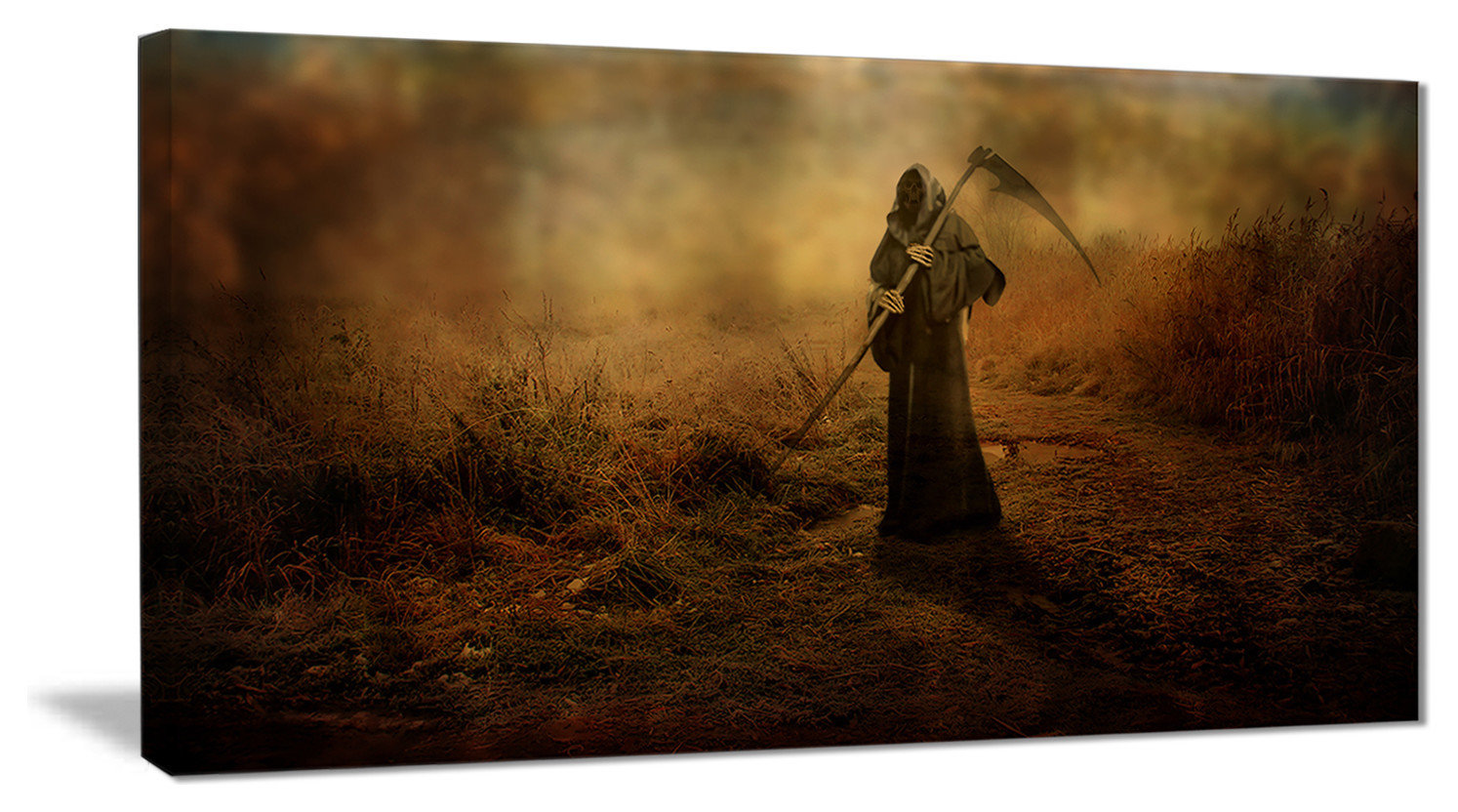 "Unexpected Demise" Abstract Digital Art Canvas Print, 40"x20 ...