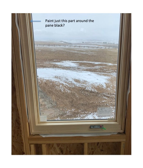 What should I do with the unfinished wood interior of my windows?