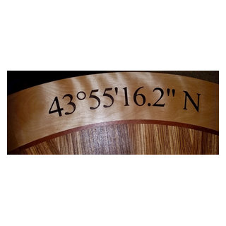 Brockman 60" Compass Rose Floor Medallion Inlay - Contemporary ...