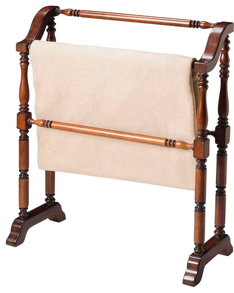 Traditional Lillian Blanket Stand By Butler - Traditional - Blanket And ...