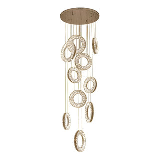 Baveno | Hanging Crystal Lighting for Staircase - Contemporary ...