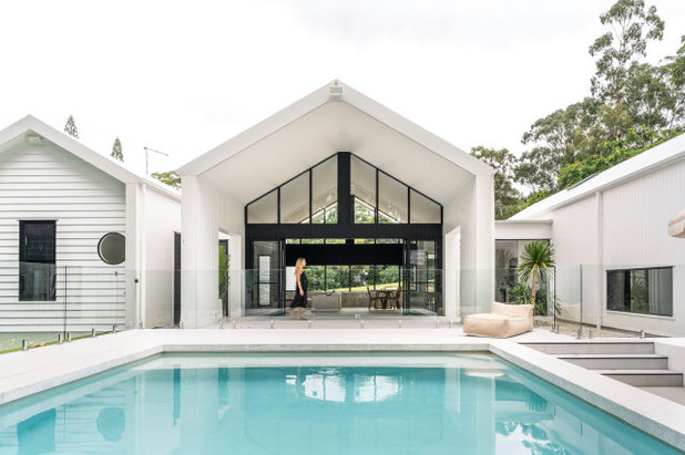 A New White Pitched-Roof Home by RG Design Studio | Houzz AU