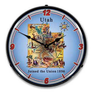 20041126 State of Utah Clock - Contemporary - Wall Clocks - by ...