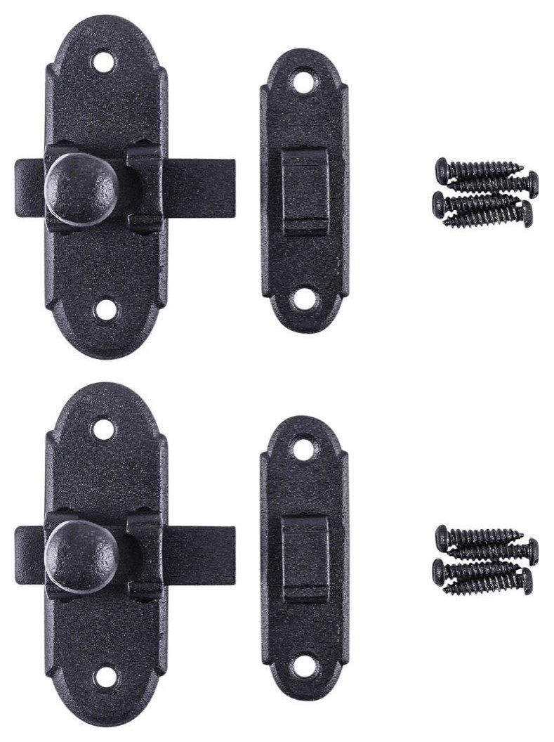 Classic Slide Style Cabinet Latch Wrought Iron 3"H x 1.25" W ...