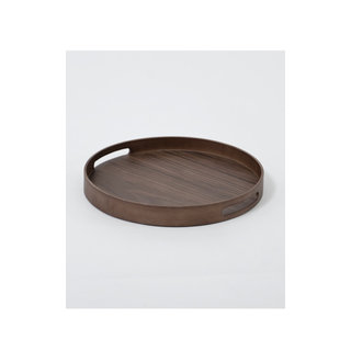 Wooden Round Tray | Wireworks Busboy - Transitional - Serving Trays ...