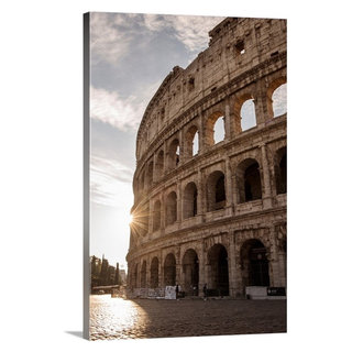 "Side of the Colosseum, Rome, Italy, Europe" Wrapped Canvas Art Print ...