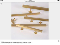 What Cabinet pulls with mixed metals | Houzz Forum