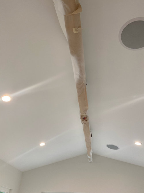 wrapping a beam in wood