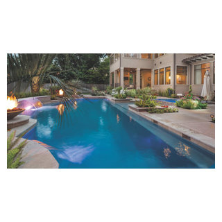 Pebble Interior - French Gray - Pool - Houston - by Landmark Custom ...