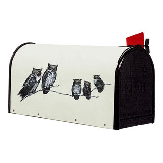 Bacova Fiberglass Wrapped Mailbox, Owls - Contemporary - Mailboxes - by ...