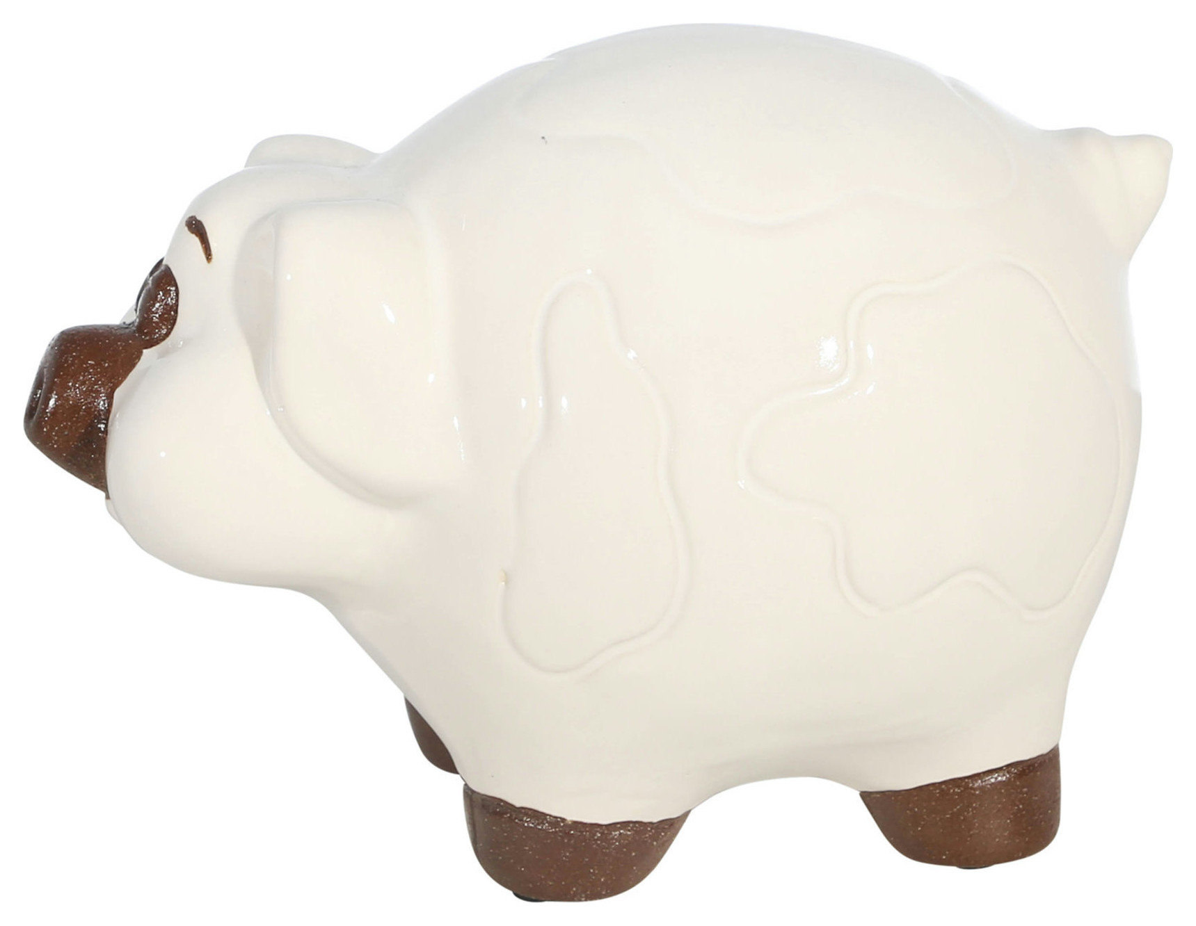 Ceramic 6" Barn Pig, Ivory - Farmhouse - Decorative Objects And ...