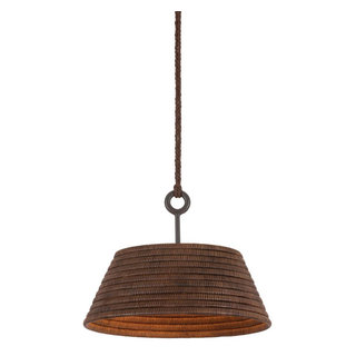 Sequoia 1 Light Pendant, Textured Bronze w/ Highlight - Tropical ...