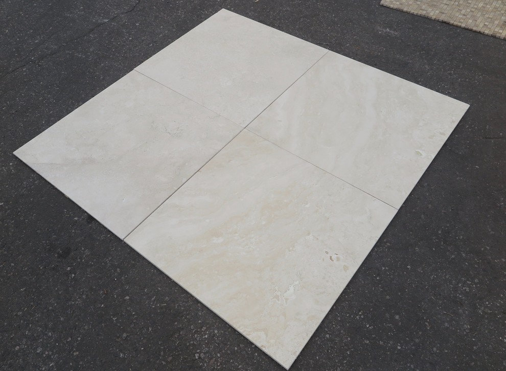 Durango Travertine Tiles, Honed Finish, 24"x24", Set of 160 ...