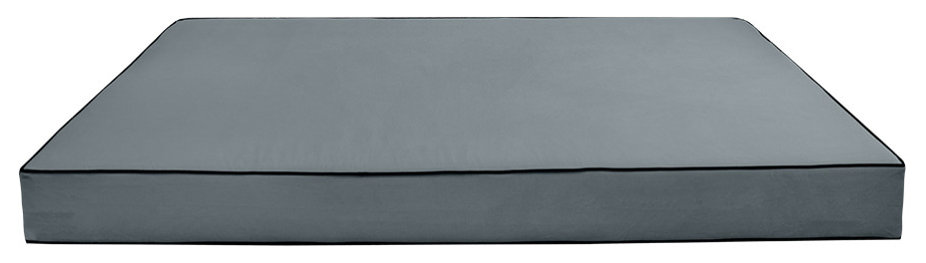 Contrast Pipe 6" Twin-XL 80x39x6 Velvet Indoor Daybed Mattress COVER ...