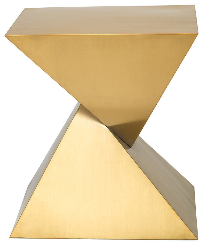Giza Steel Gold Side Table - Contemporary - Side Tables And End Tables ...