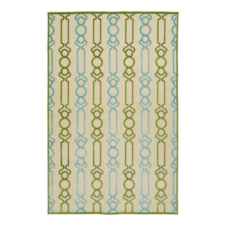 Kaleen A Breath of Fresh Air Collection Rug, Green, 3'10"x5'8 ...