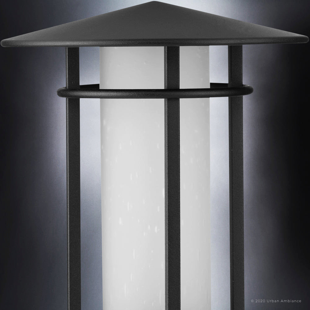 Luxury Mid-Century Modern Post Light, Midnight Black - Transitional ...