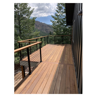 Cumaru Hardwood Deck with Custom Railing in Cascade - Contemporary ...