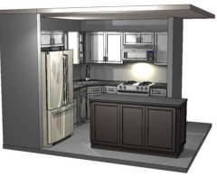 Has anyone used the color boulder for kitchen cabinets?