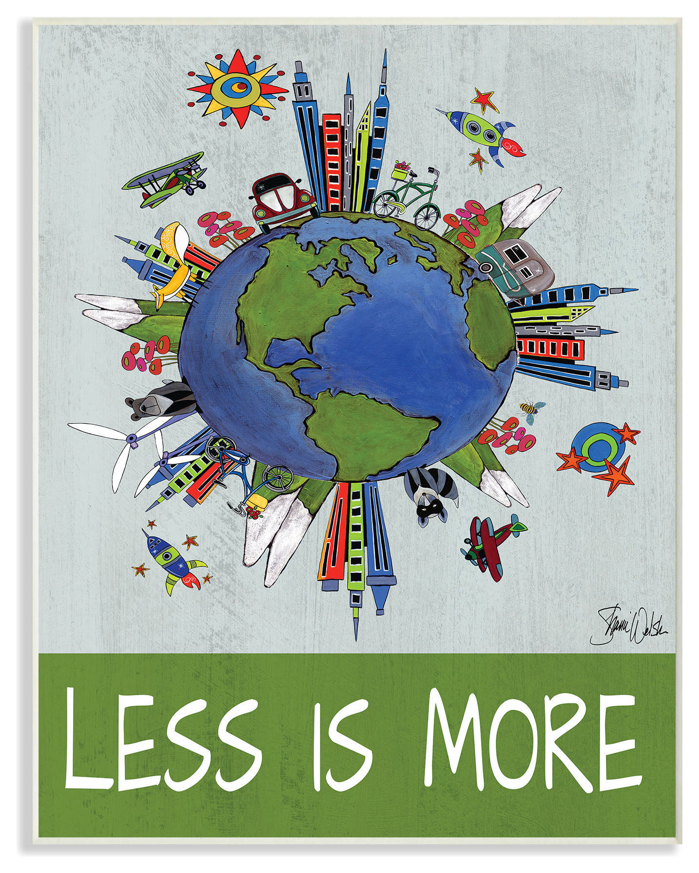Less Is More Global Values, 10"x15" - Contemporary - Prints And Posters ...