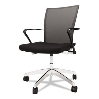 Valoré Mesh Back Task Chair, Black - Contemporary - Office Chairs - by ...