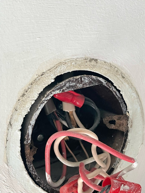 damaged junction box screw holes, what do do?