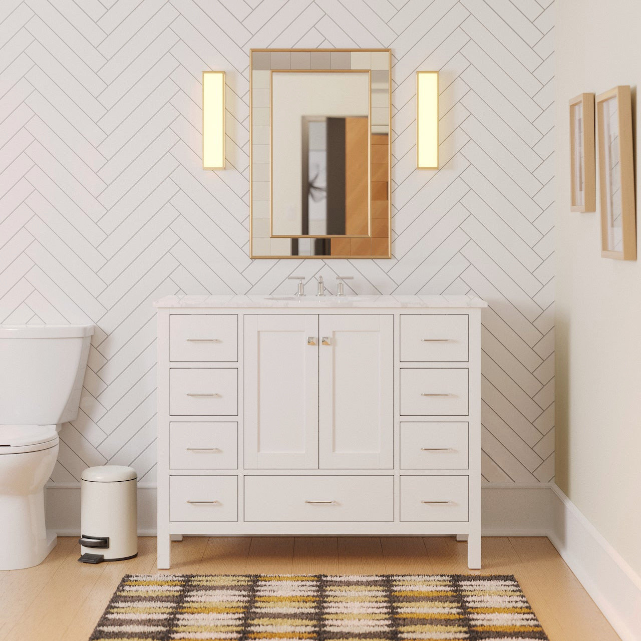 Kitchen Bath Collection Horizon 48" Bathroom Vanity - Transitional ...