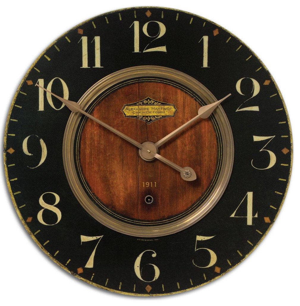 Uttermost Alexandre Martinot 23" Clock - Transitional - Wall Clocks ...