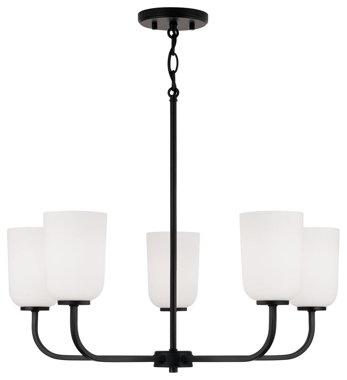 HomePlace Lighting Lawson 5-Light Chandelier, Matte Black ...