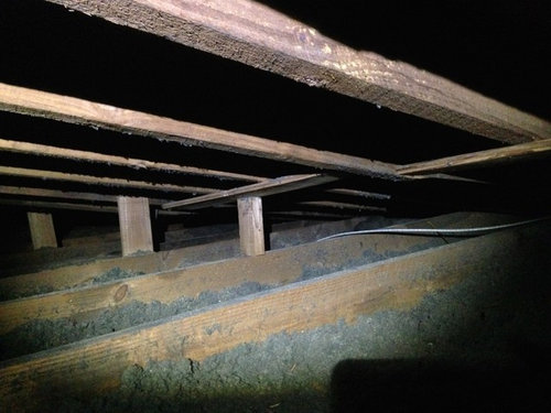 Jacking Up Sagging Ceiling Joists | Shelly Lighting