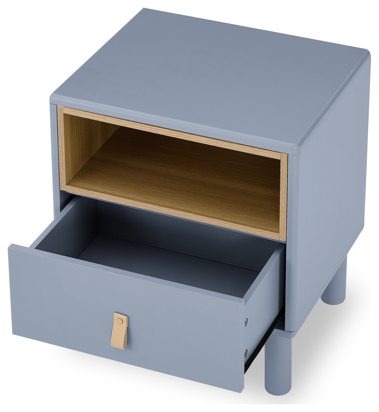 TATEUS Single drawer bedside table, modern style bedside table ...