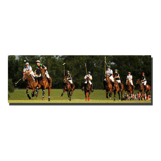 'USA Polo' Canvas Art by Preston, 16" x 47" - Traditional - Prints And ...