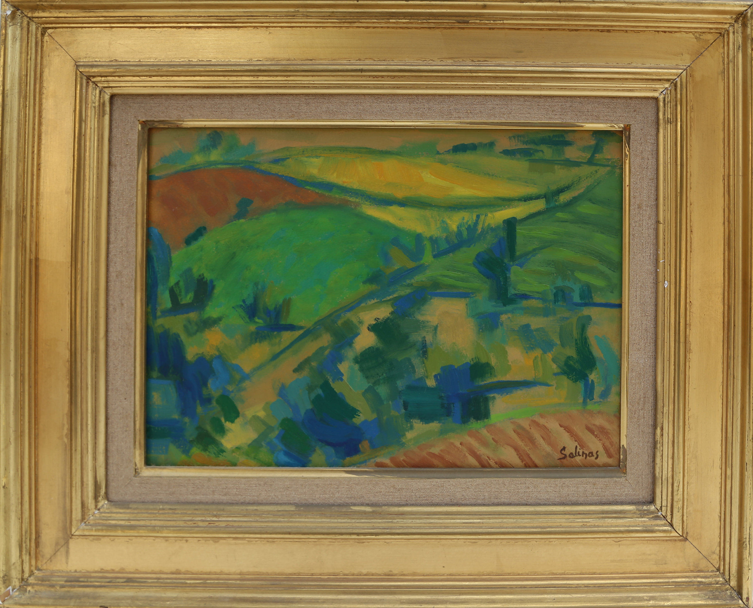 Rolling Fields Landscape, 505, Laurent Marcel Salinas, 12x8.5 ...