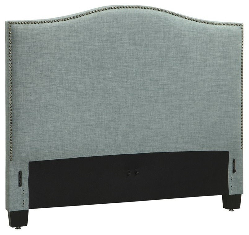 Modus Geneva Camelback Queen Panel Headboard in Blue bird ...