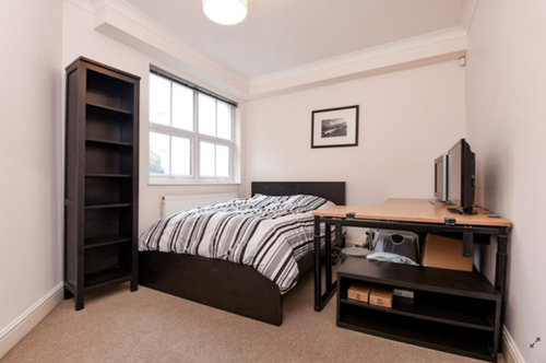 Furniture layout help in odd-shaped rooms. Diagonal walls. | Houzz UK
