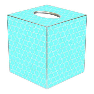 TB1746 - Mod Baby Circles Aqua Tissue Box Cover - Contemporary - Tissue ...