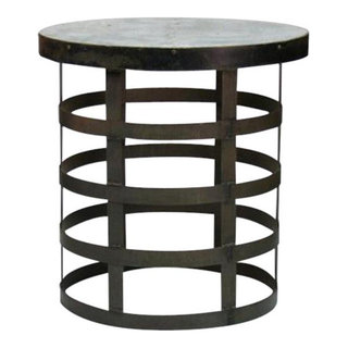 Traditional Blake Side Table in Ebony - Industrial - Side Tables And ...