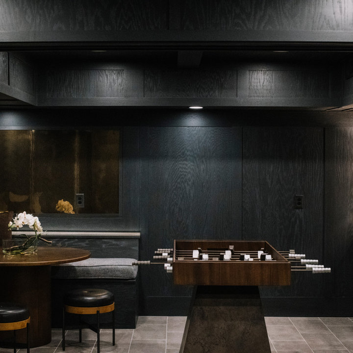 75 Basement with Black Walls Ideas You'll Love - March, 2025 | Houzz