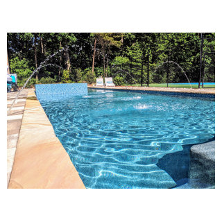 Blue Surf Pebble Sheen Pebble Tec - Traditional - Pool - Raleigh - by ...