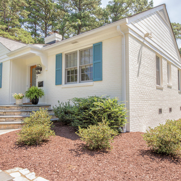 75 Mid-Century Modern Brick Exterior Home Ideas You'll Love - August ...