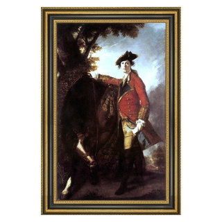 Sir Joshua Reynolds Captain Robert Orme Framed Canvas Print, 16"x24 ...
